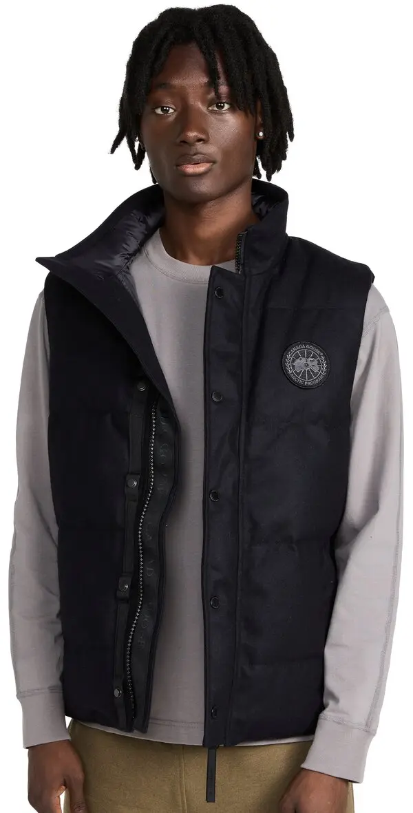 ジャケット・アウター  garson vest Canada Goose Garson Wool Vest - Atlantic Navy | Editorialist